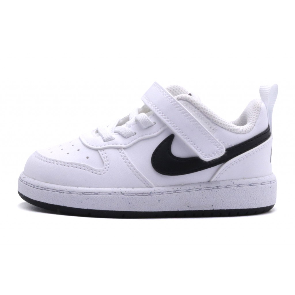 Nike Court Borough Low Recraft Βρεφικά Sneakers Λευκά, Μαύρα