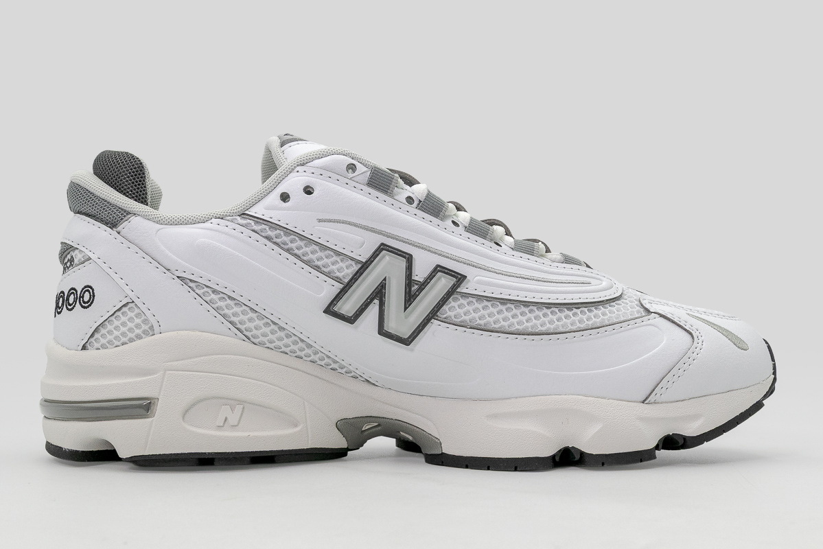 New Balance 1000 Unisex Sneakers Λευκά, Γκρι Σκούρο